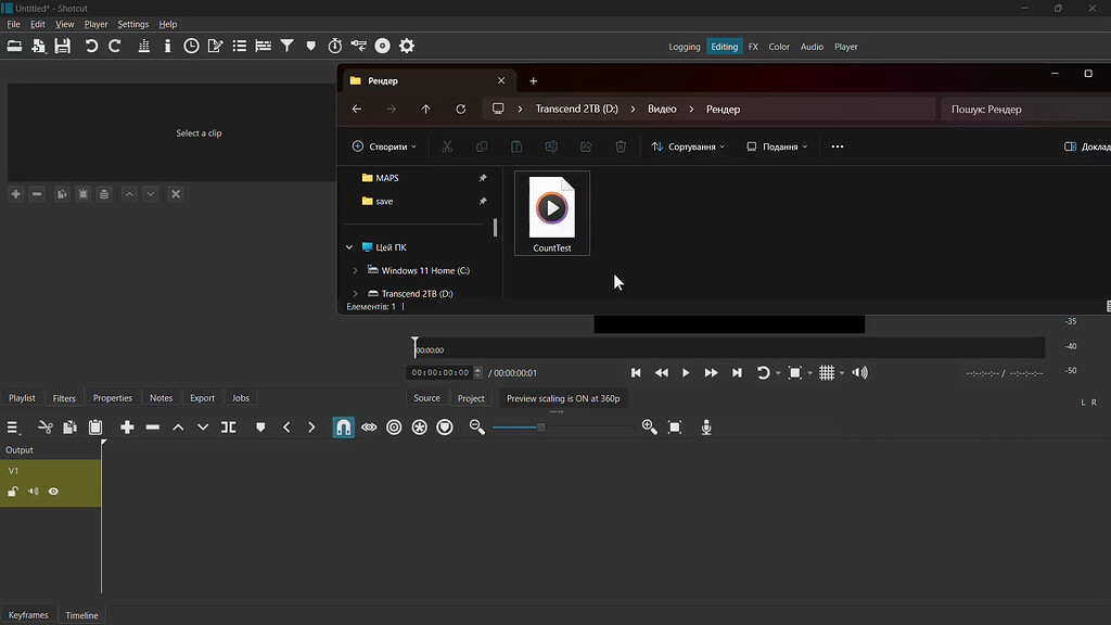 Pasted "Speed: Forward & Reverse" filter fails to work - Bug - Shotcut Forum
