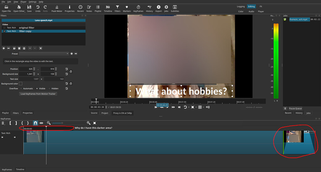 Can't copy filter properly and set up keyframes - Help/How To - Shotcut Forum
