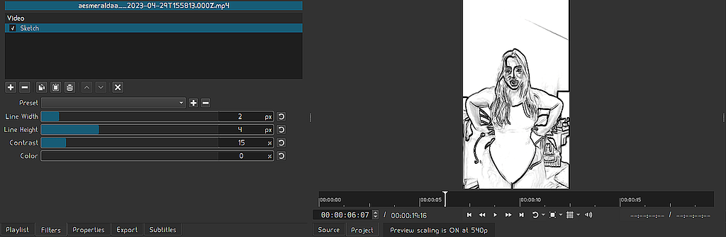 Sketch Video Filter - Documentation - English - Shotcut Forum