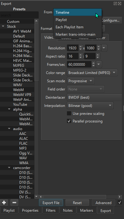Shotcut only exports half of my timeline - Help/How To - Shotcut Forum