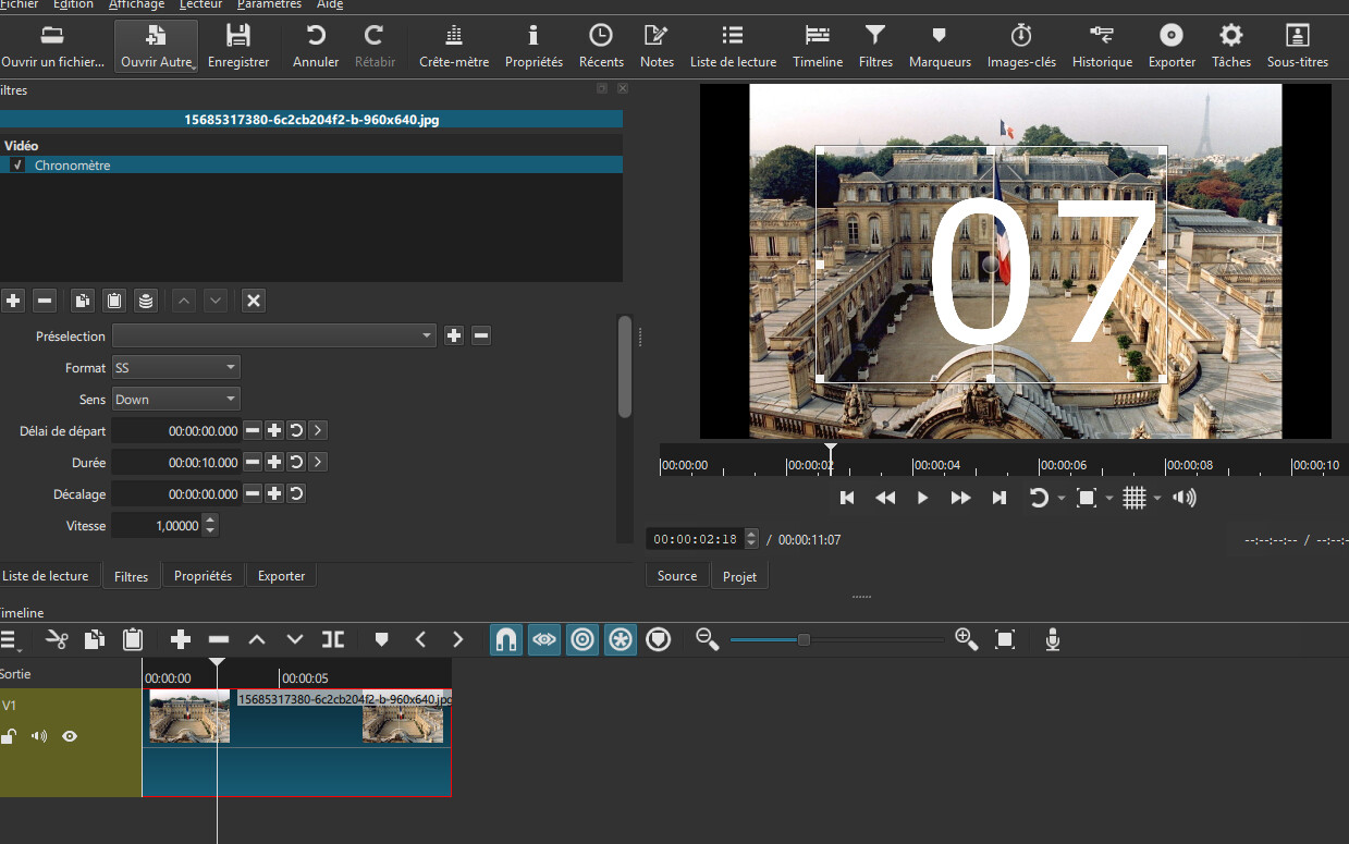 Create Countdown Timer - Tutorial - Shotcut Forum
