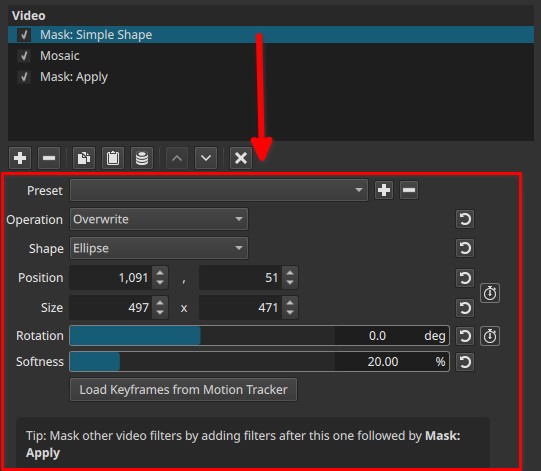 Mask: Simple Shape Video Filter - Documentation - English - Shotcut Forum
