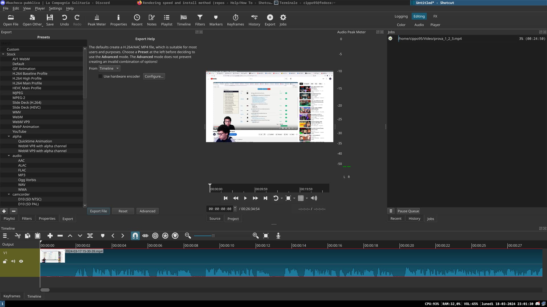 Rendering speed and install method (repos - Help/How To - Shotcut Forum