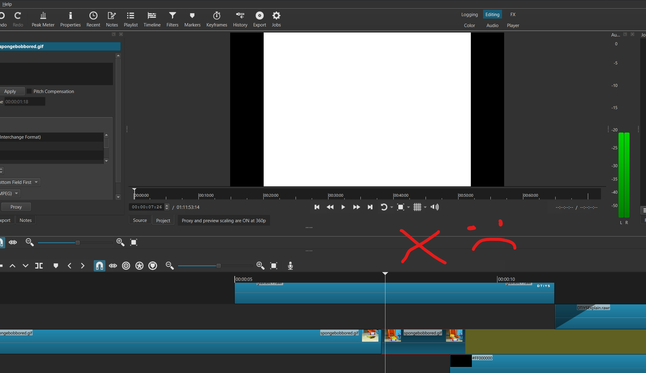 Gif Clip In The Timeline Shows Blank White - Help/How To - Shotcut Forum